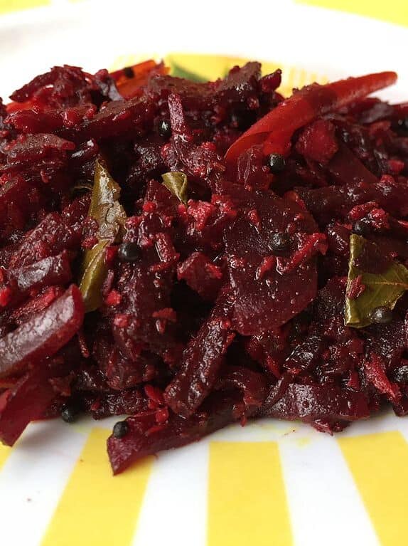 South Indian Beetroot Thoran Recipe