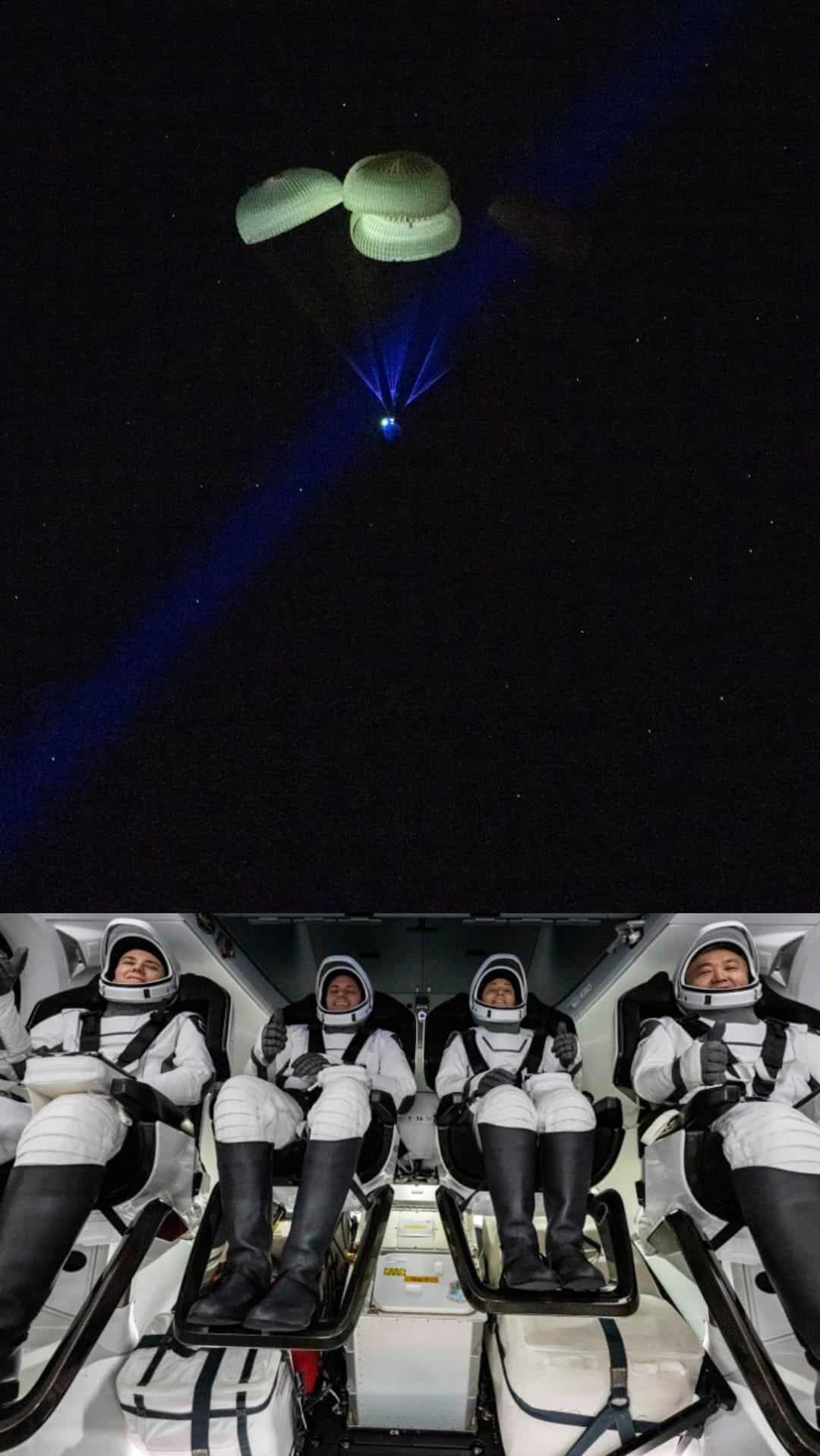 NASA SpaceX Crew-5 'splashes down'