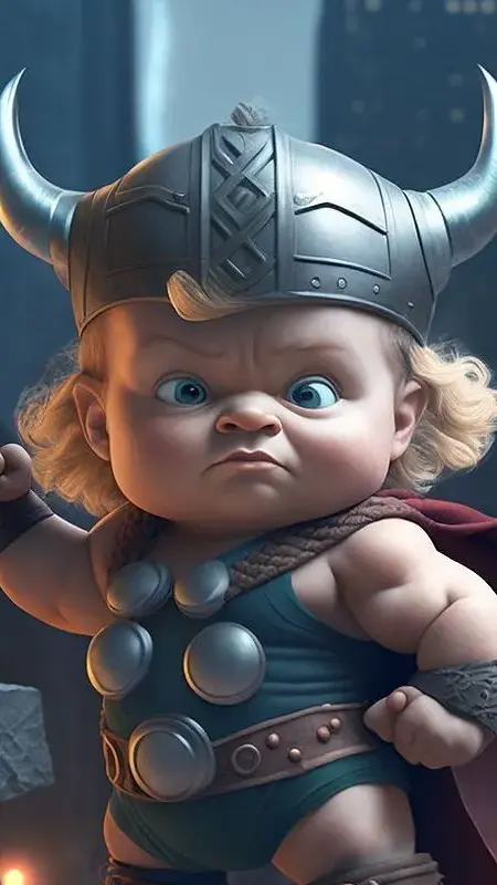 Baby Thor Cartoon