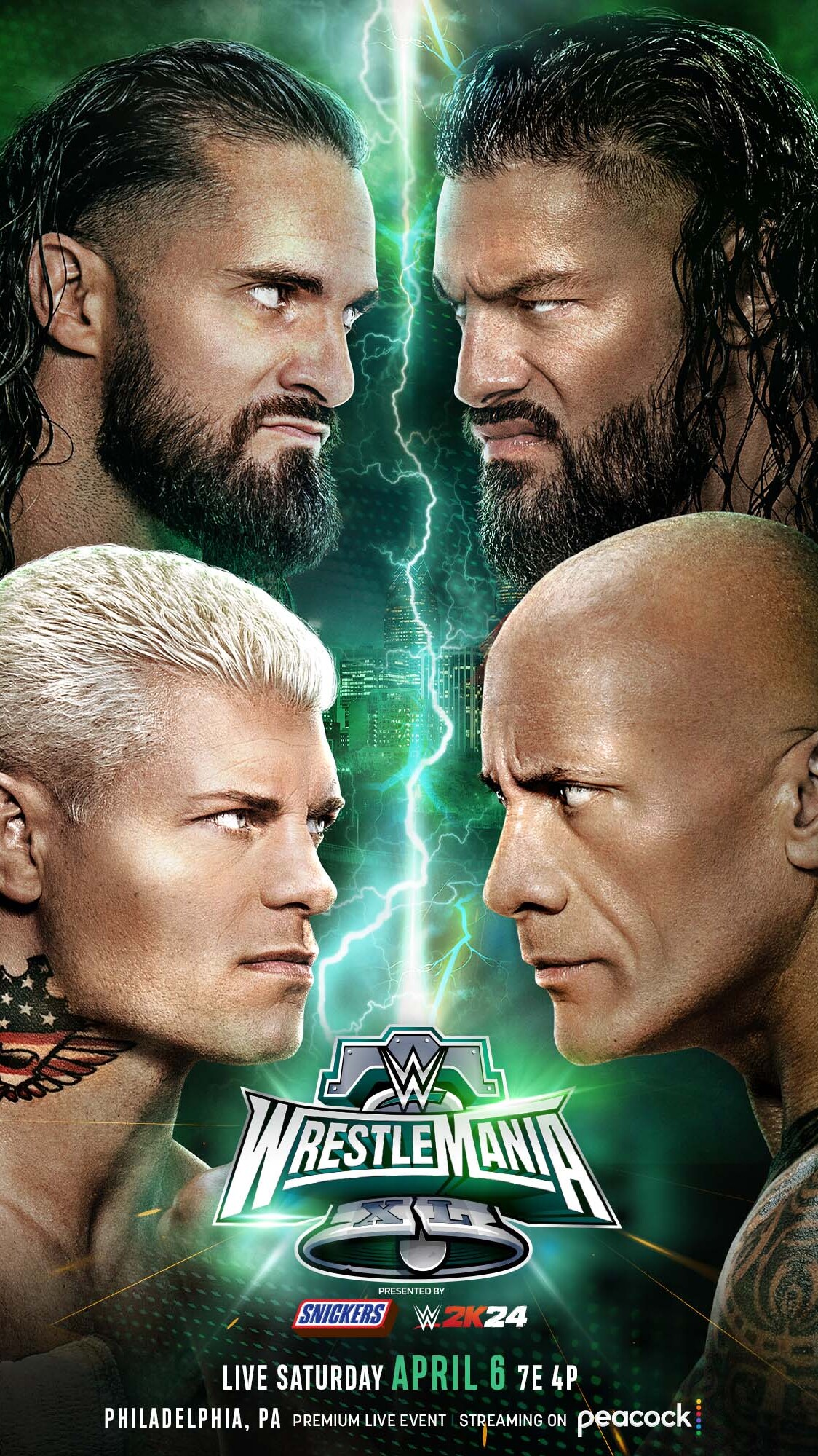 WWE WrestleMania 40 Night 1 Match Card